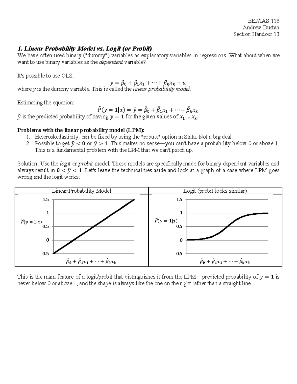 Section 13 Handout Solved - - Studocu