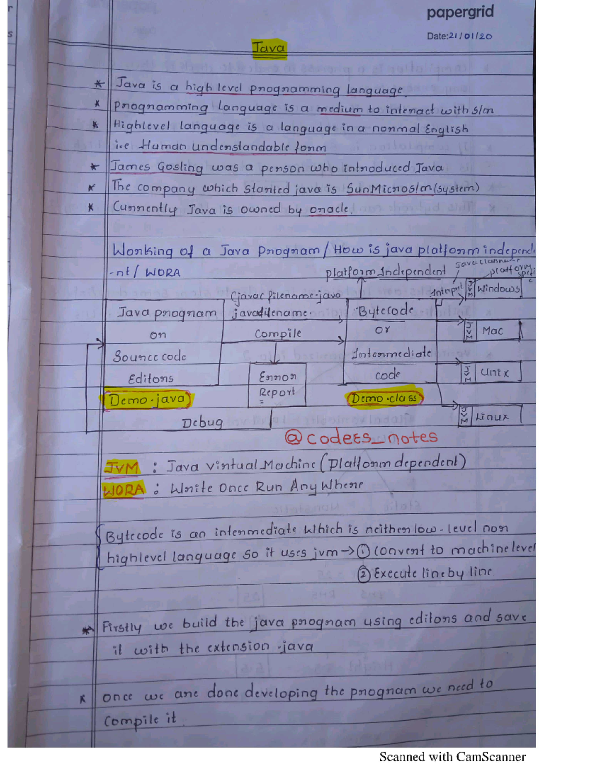 JAVA DETAILS : OOPS - Computer Science & Engineering - Studocu