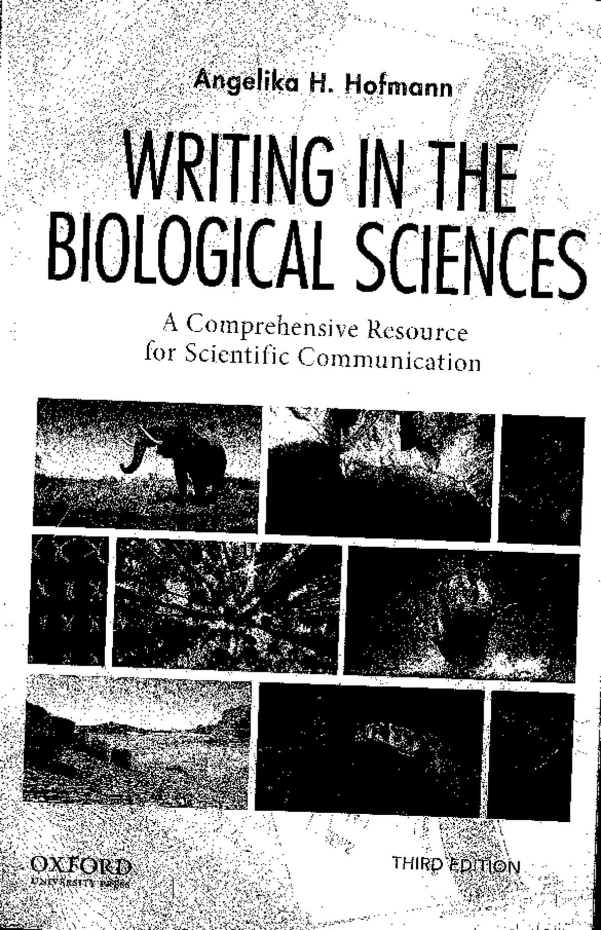 Hoffman, A.H. Writing In the Biological Sciences. Ch 7. 2019 202001 11 ...