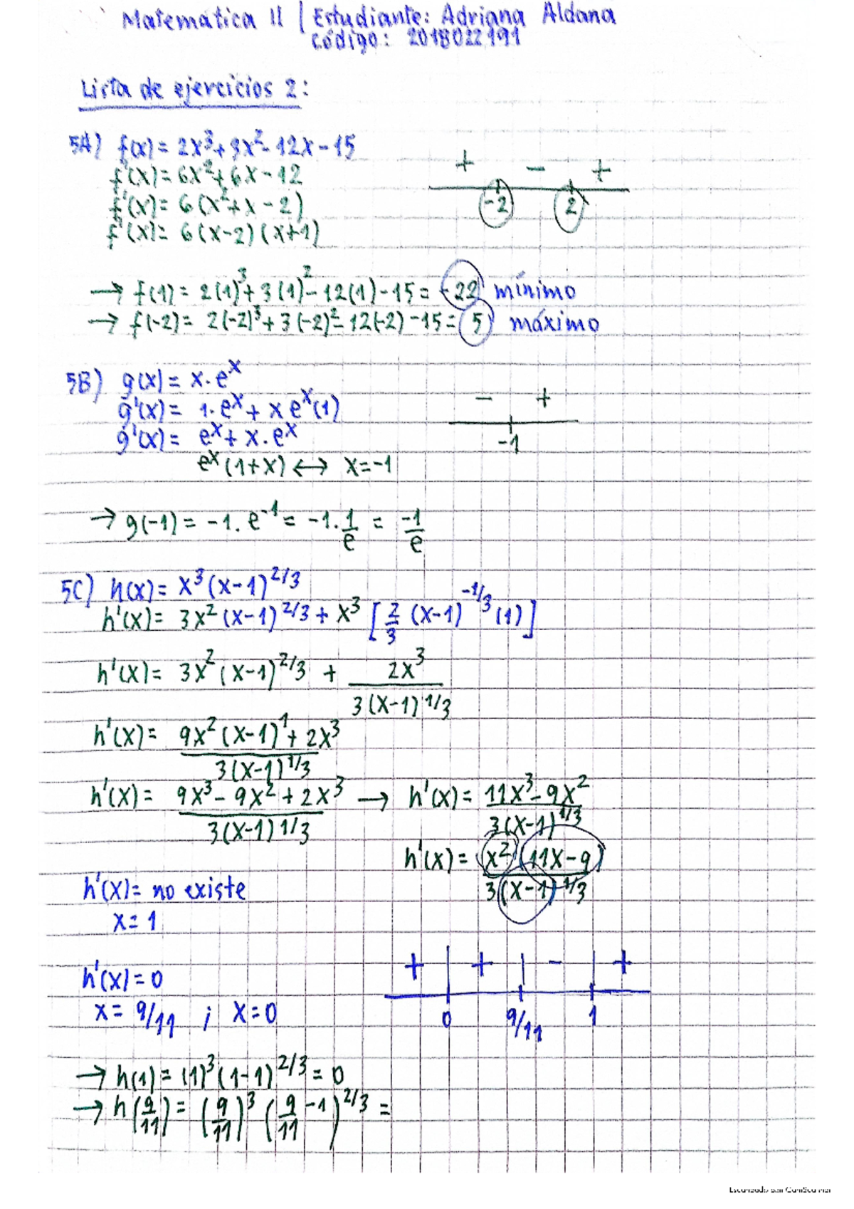 Ejercicios de mate - Matematica II - Studocu