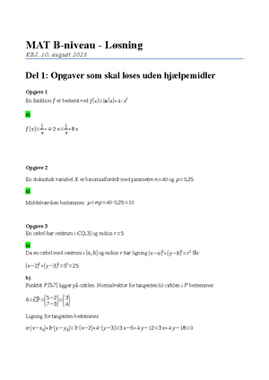 Formelsamling Mat B - Matematisk formelsamling stx B-niveau maj 2018 Denne udgave af Matematisk ...