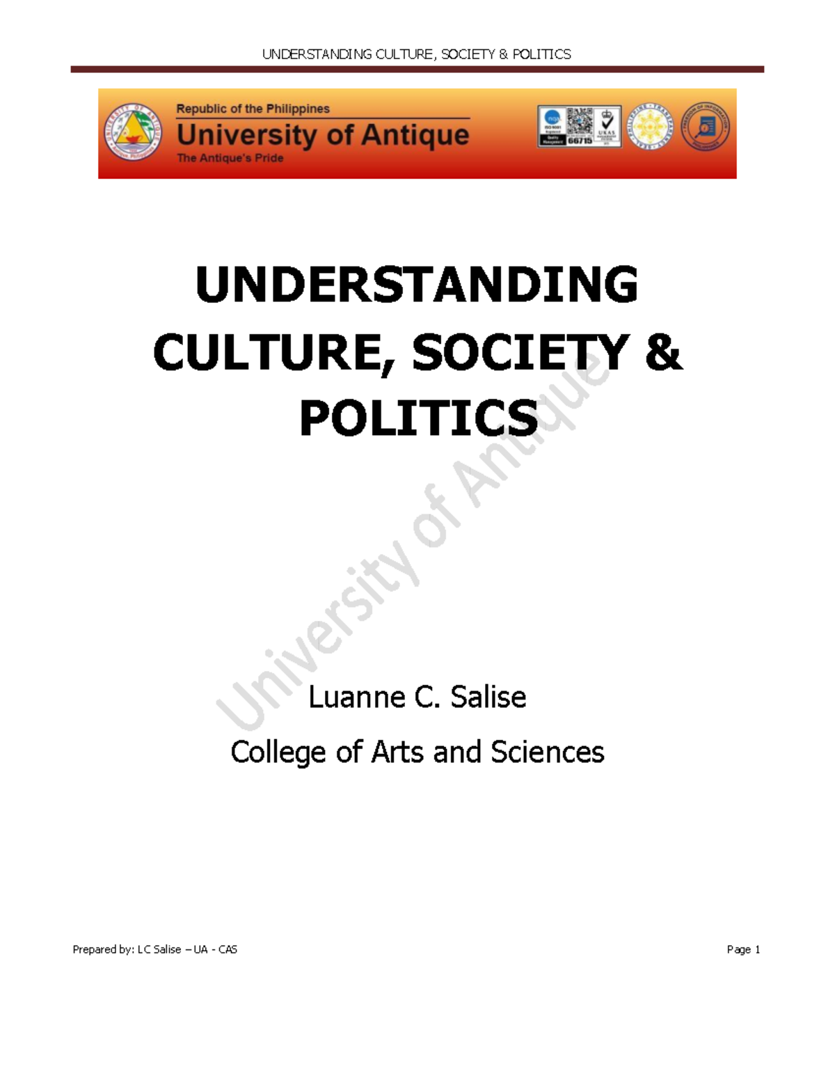 UCSP-Q1M3 - The Importance of Cultural Relativism in Attaining Cultural ...