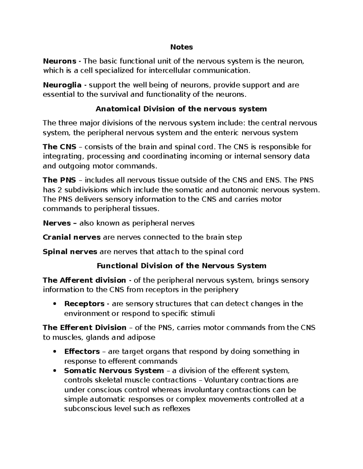 Note 1 - 2024 - introduction of neurons - Notes Neurons - The basic ...
