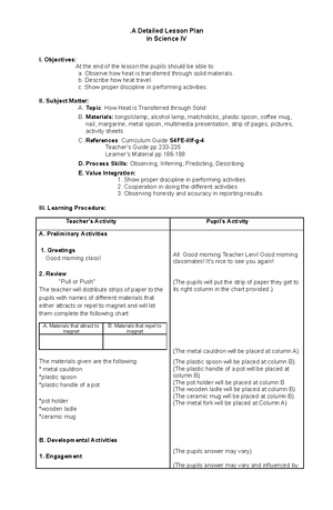 ( Matching TYPE EXAM) - Part II. True or False. Read each sentence ...