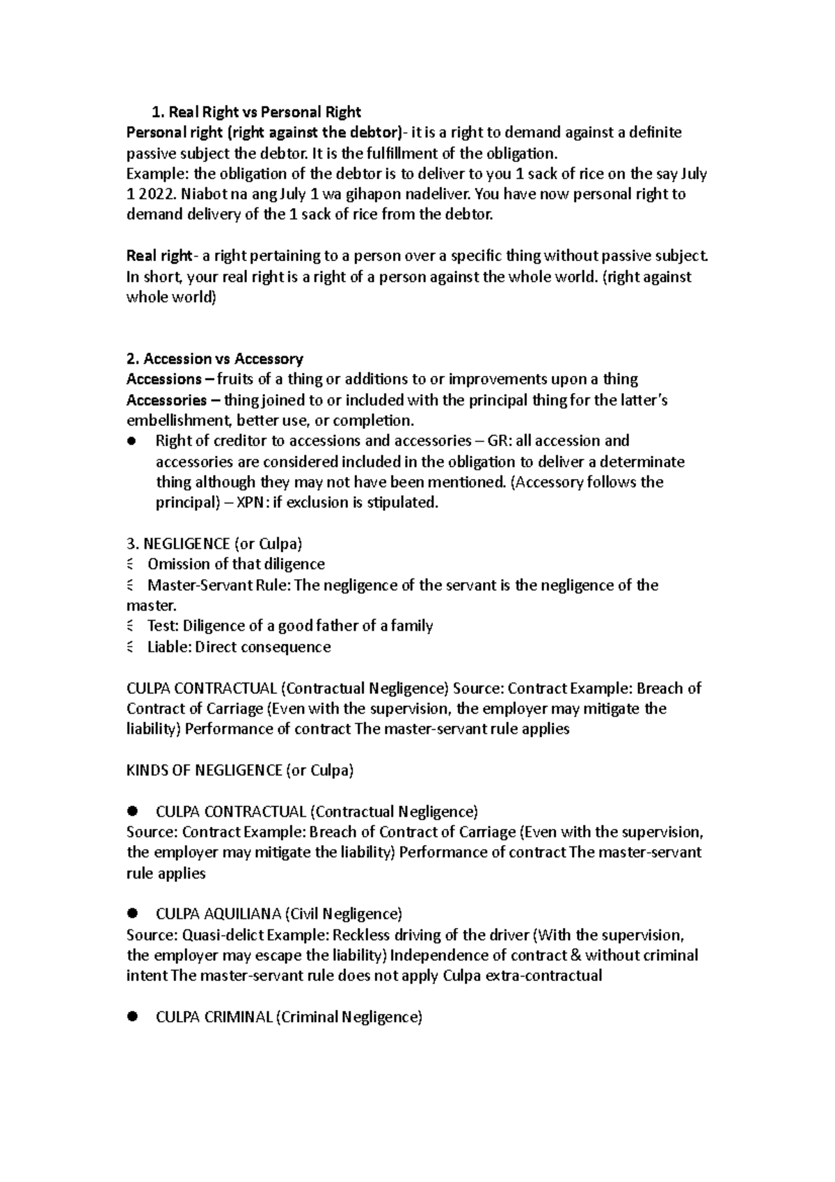 Real Right vs Personal Right - Real Right vs Personal Right Personal ...