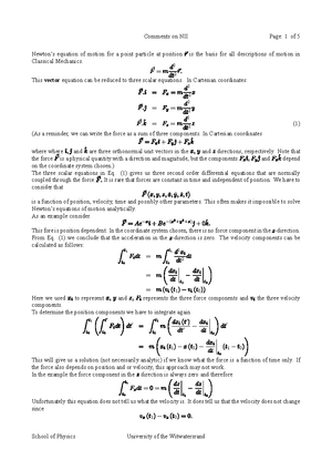 UJ - Engineering Physics 1B - Studocu