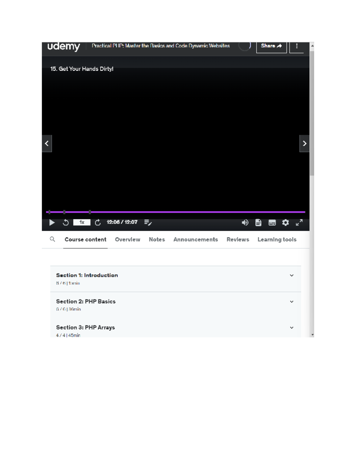 Assignment Unit 3 Udemy Practical Php Master The Basics And Code Dynamic Websites Share 15