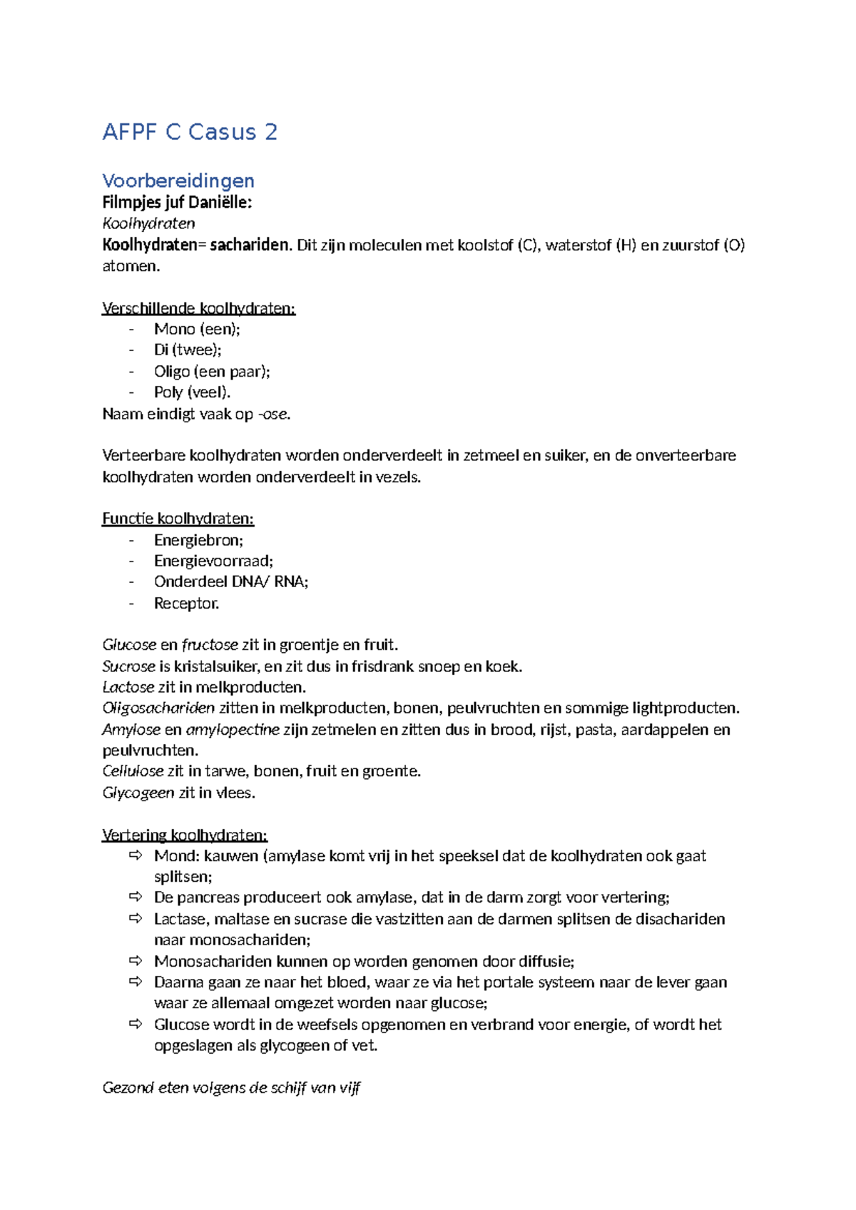 Afpf C Casus 2 Samenvatting Afpf Ouderen En Geriatrie Afpf C Casus