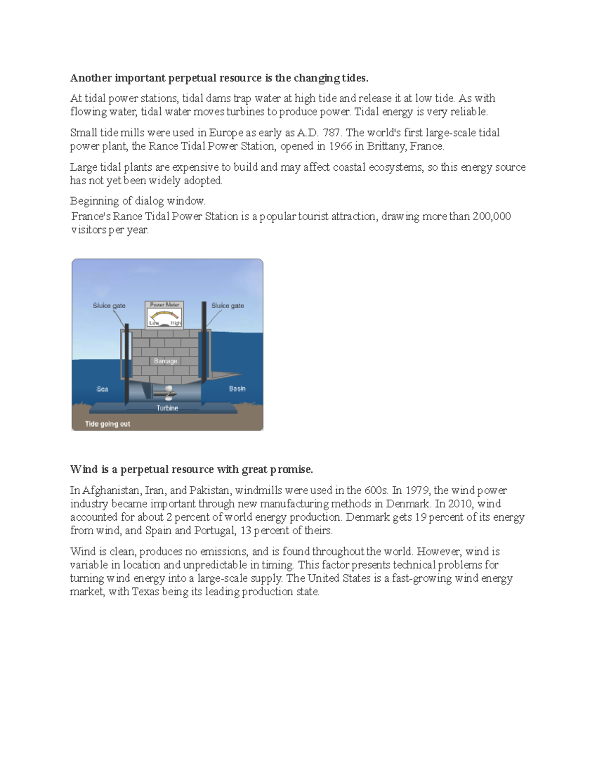 Note 2 - unit 3 - Another important perpetual resource is the changing ...