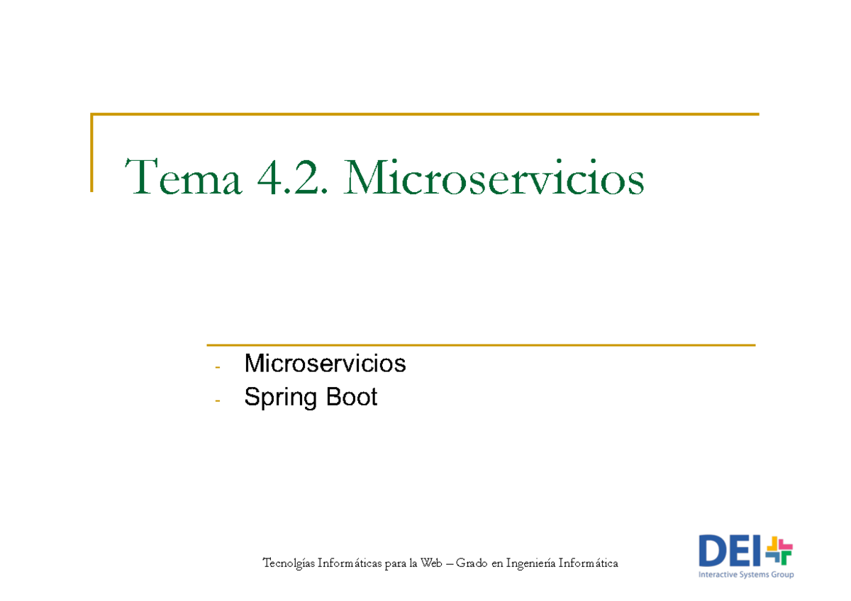 Tema 4-2 - Tema 4, parte 2 - Tema 4. Microservicios - Microservicios ...
