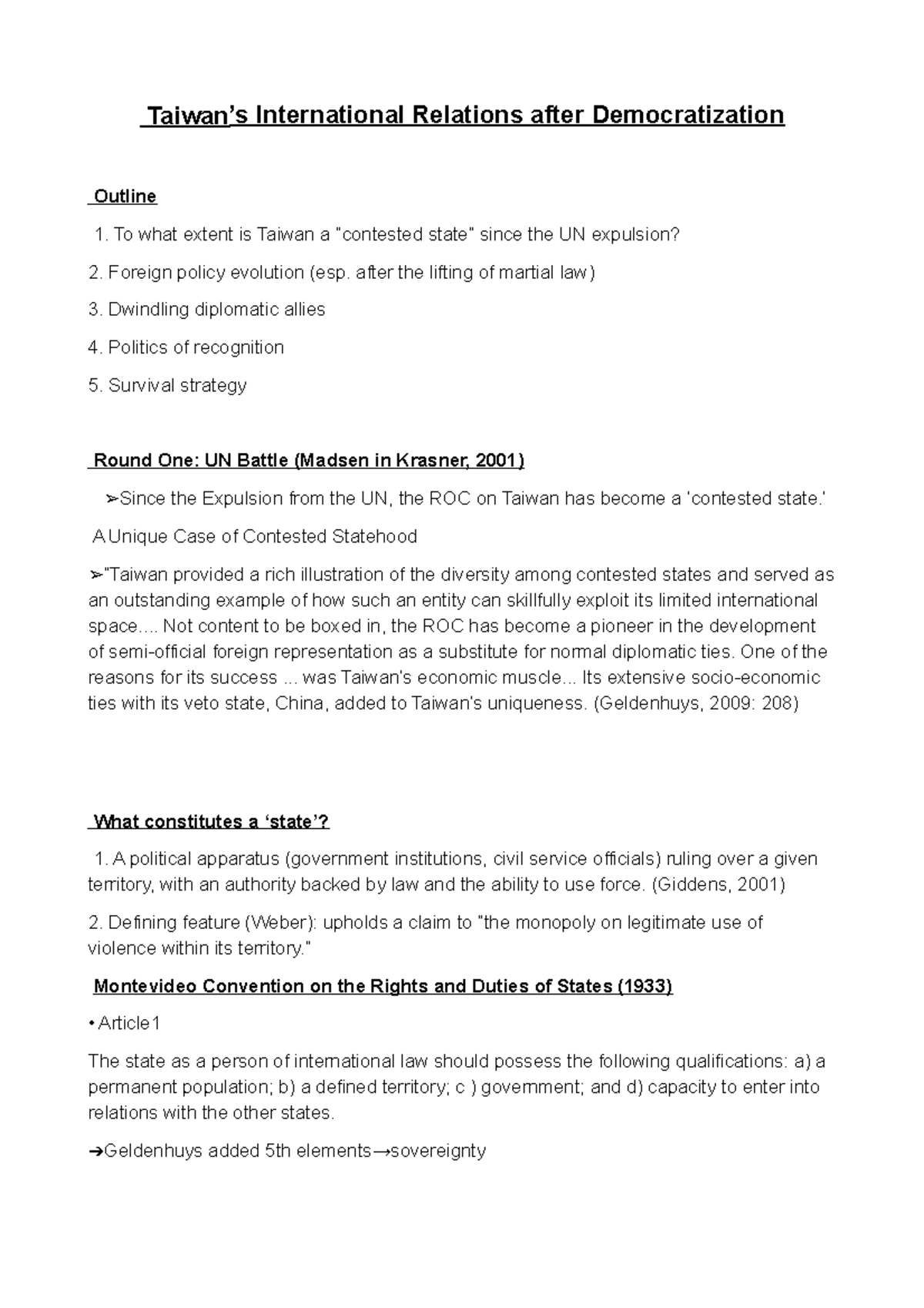 Taiwan’s International Relations after Democratization - Taiwan’s ...