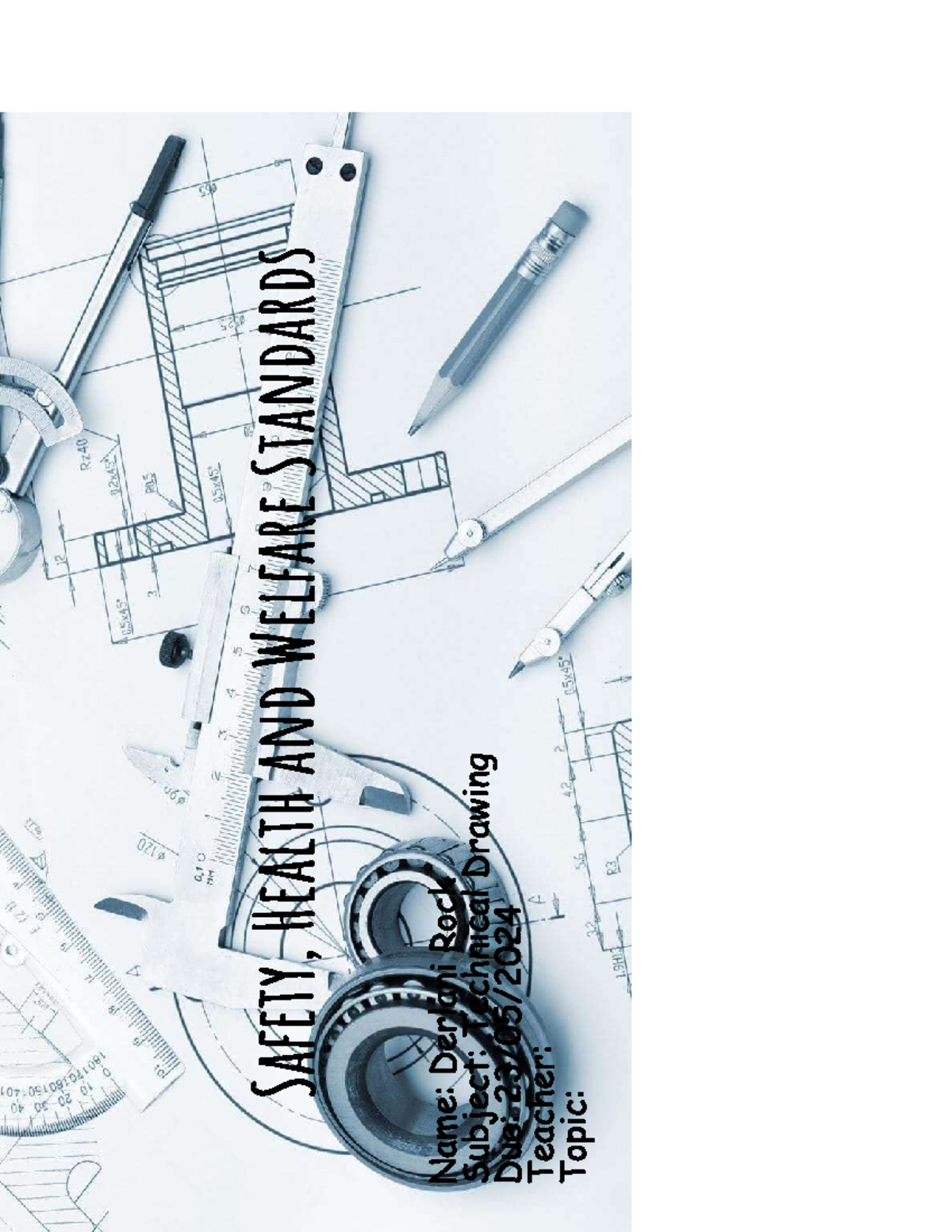 Safety, Health and Welfare Standards - law of everything - Studocu