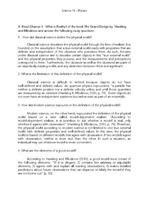 Science 10 - Module 3 Activity 3 - Science 10 3 G Assignment 3: Module ...