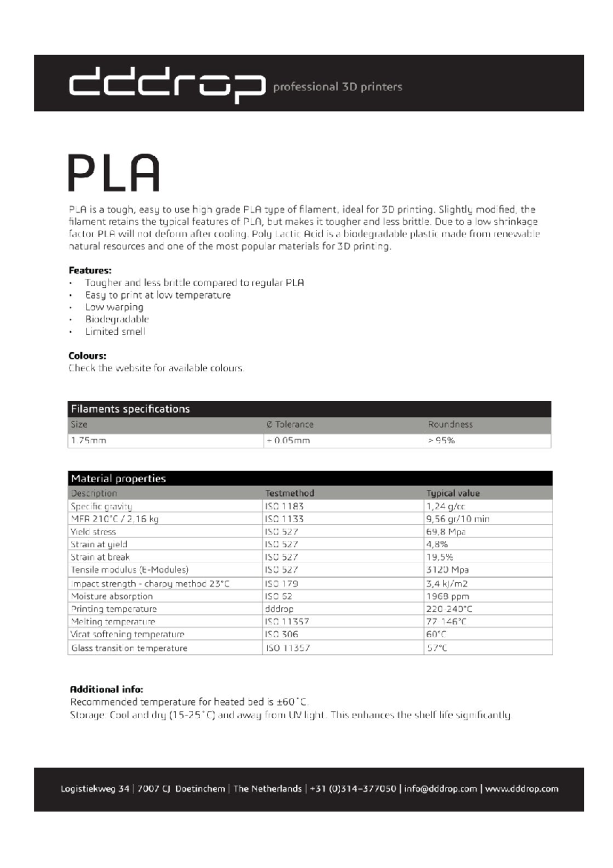 PLA Datasheet - polymers and composite materials - Studocu