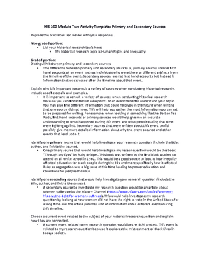 HIS 100 Module Five Historical Interpretations - HIS 100 Module Five ...