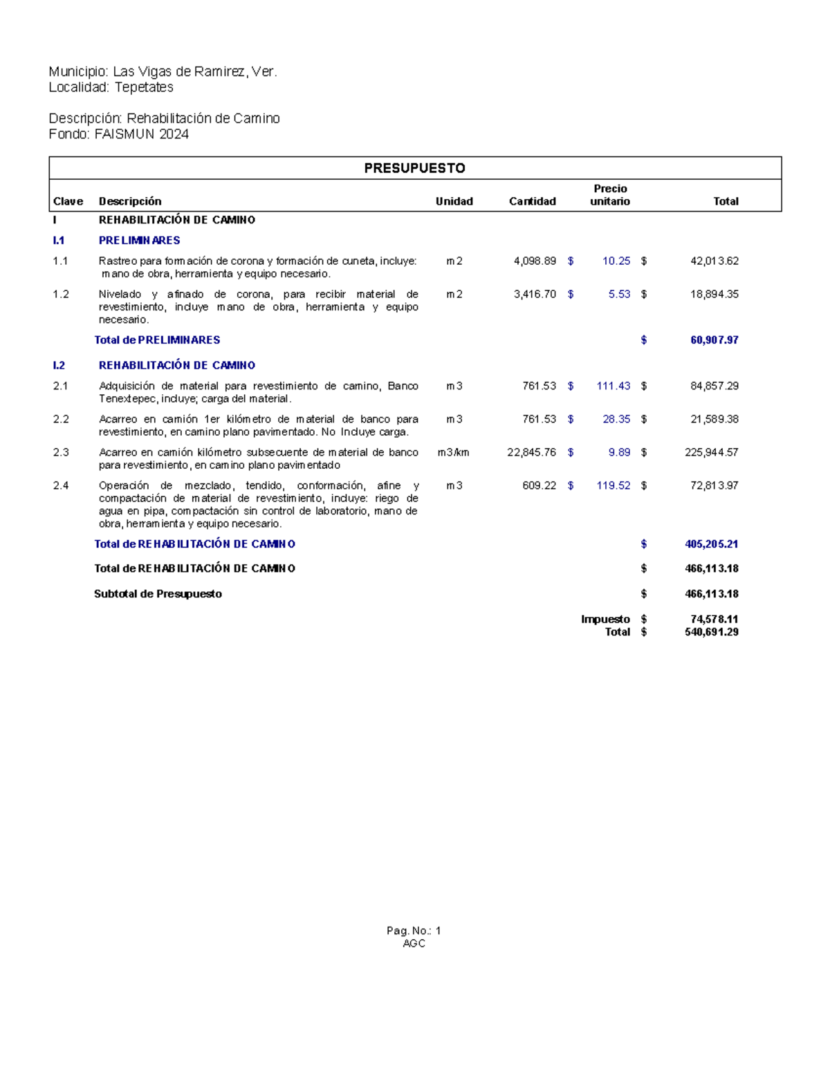 PRES Tepetates - sdfasf - Municipio: Las Vigas de Ramirez, Ver ...