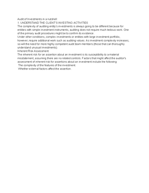 Module 2 Notes - Operations Auditing S. 2023 – 2024 Operational ...