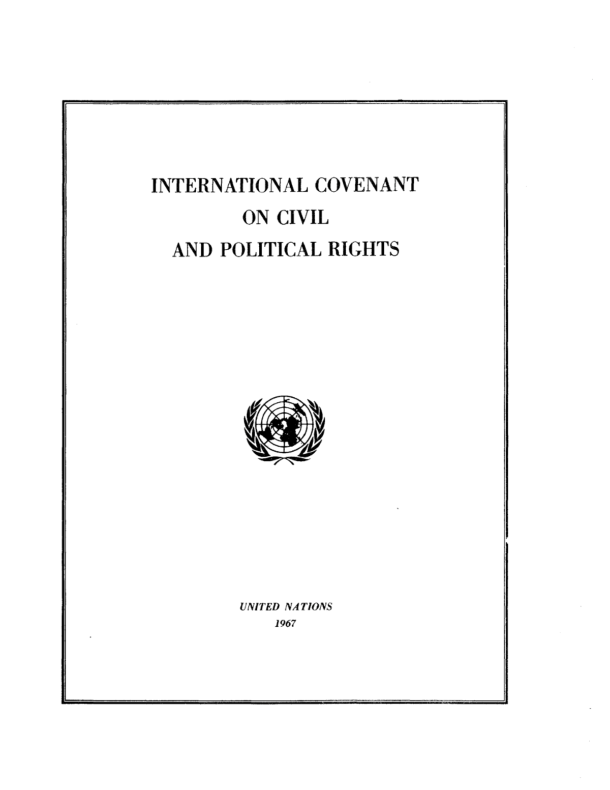 International Covenant on Civil and Political Rights - INTERNATIONAL ...