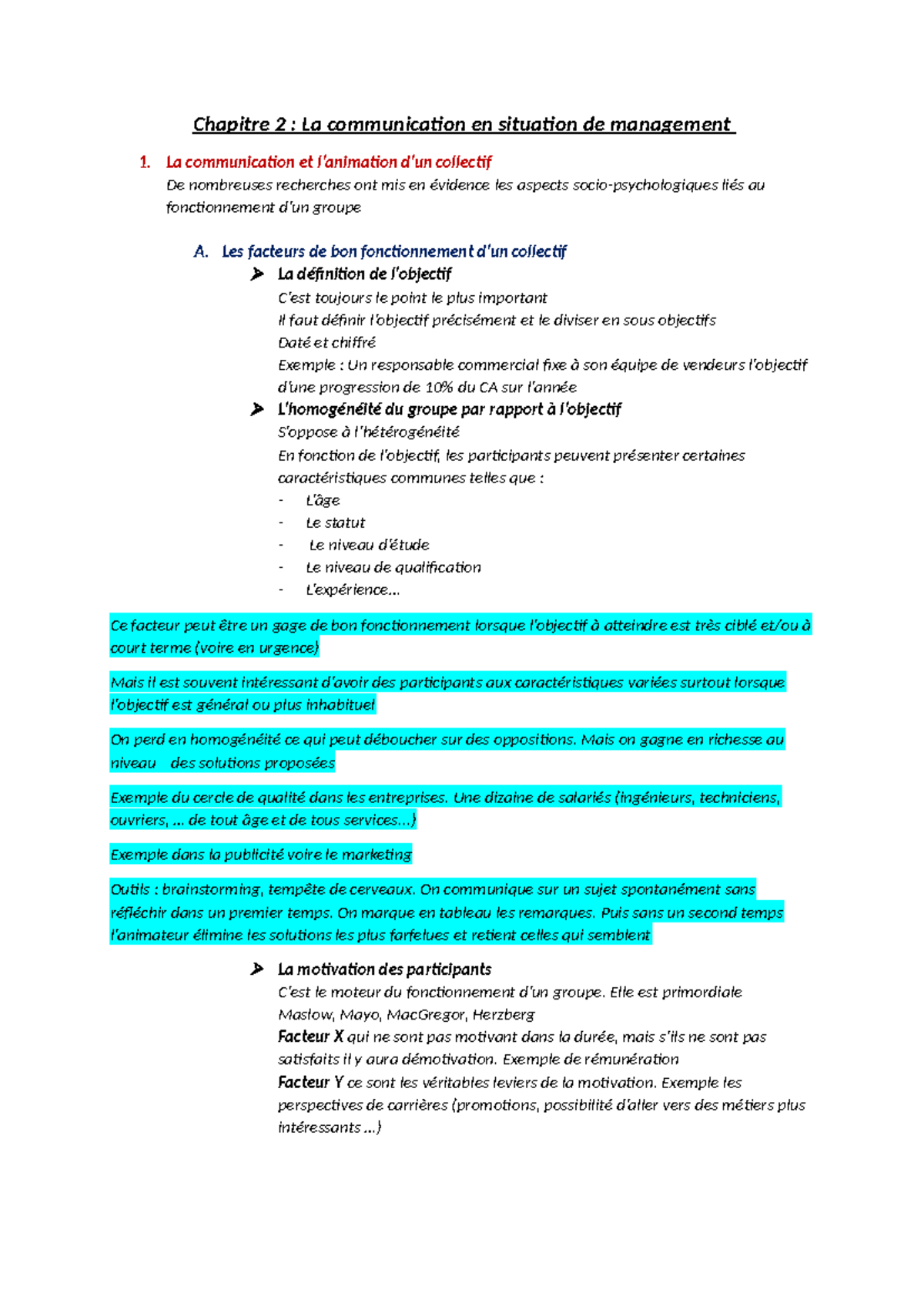 Chap 2 communication - Chapitre 2 : La communication en situation de ...