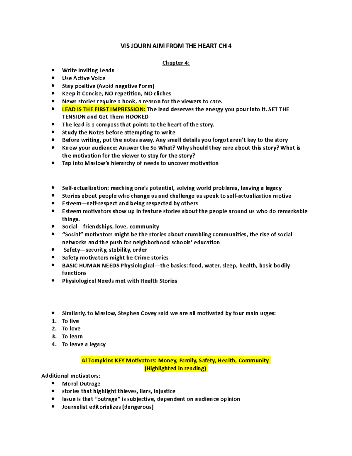 VIS Journ AIM FROM THE Heart CH 4 - VIS JOURN AIM FROM THE HEART CH 4 ...