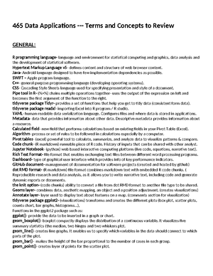 Data Analytics Certificate glossary - Glossary Data Analytics Terms and ...