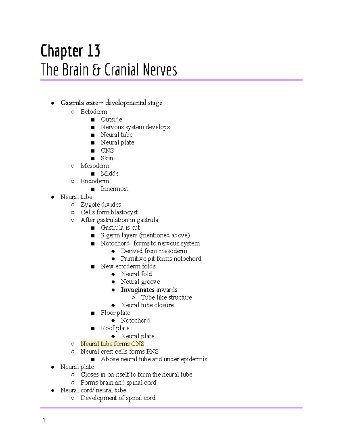 A & P Chapter 13 - Brain and Cranial Nerves - Chapter 13 The Brain ...