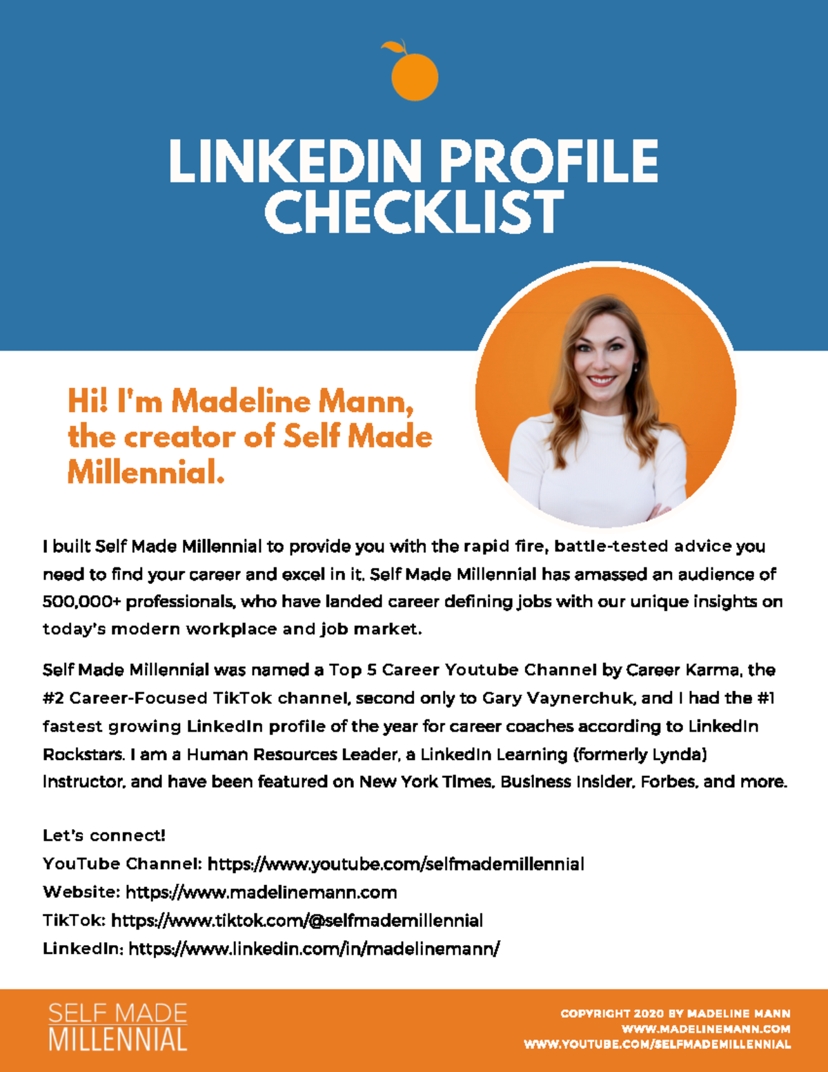 LinkedIn Profile Checklist - Studocu