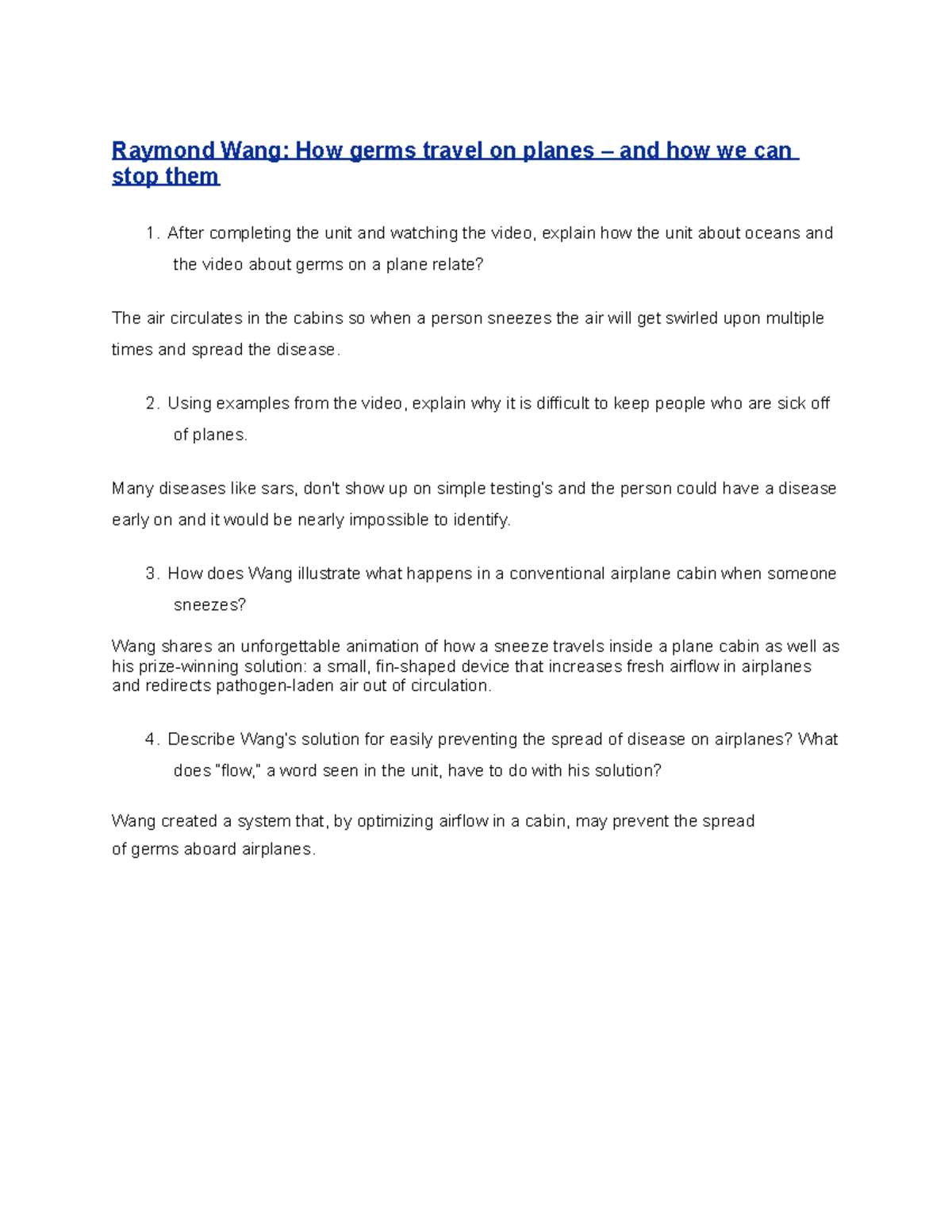 Raymond Wang - Secrets of the blue- marine Scienece - Raymond Wang: How ...