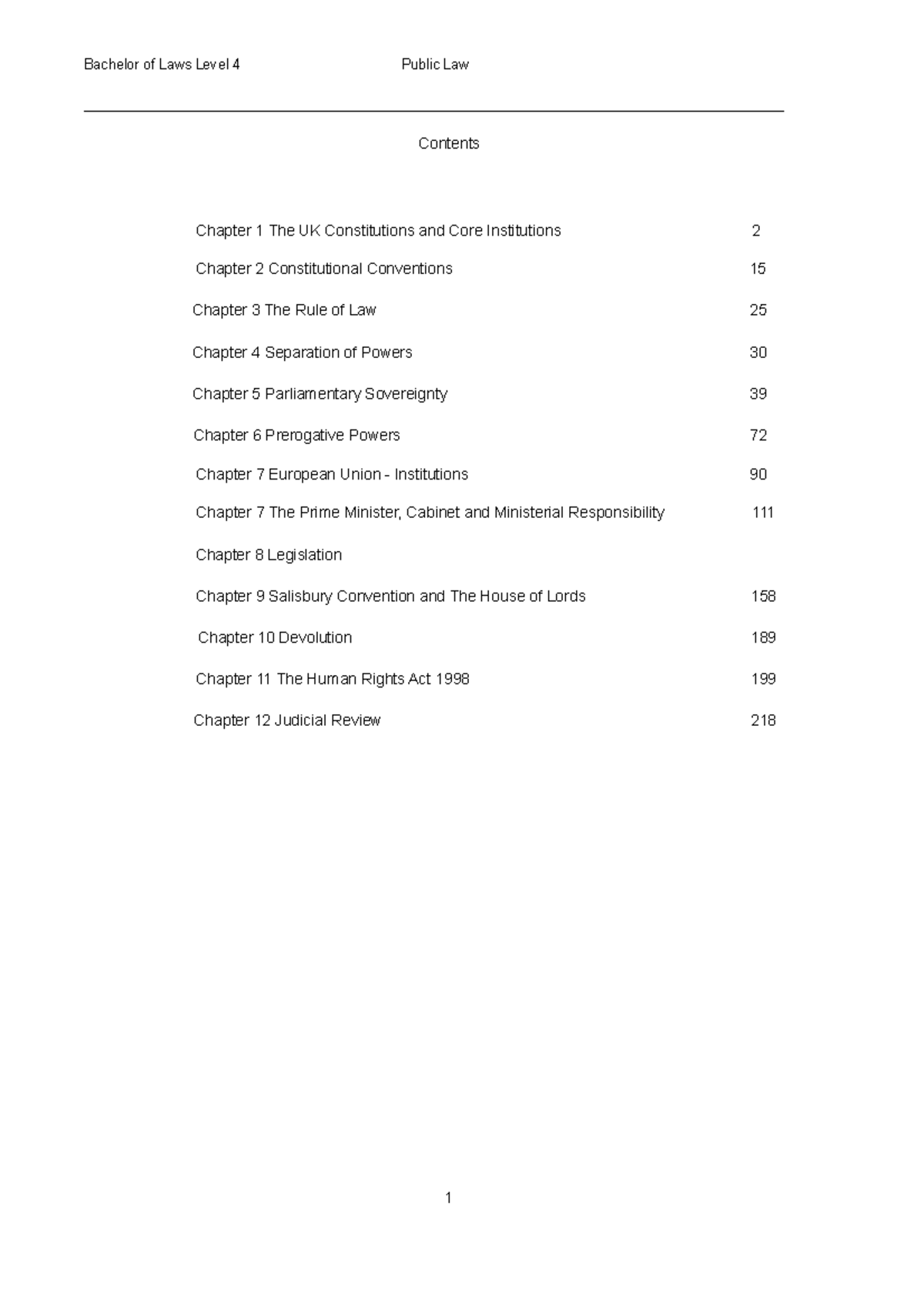 (Updated) The UK Constitution and Core Institutions 2021 - Chapter 1 ...