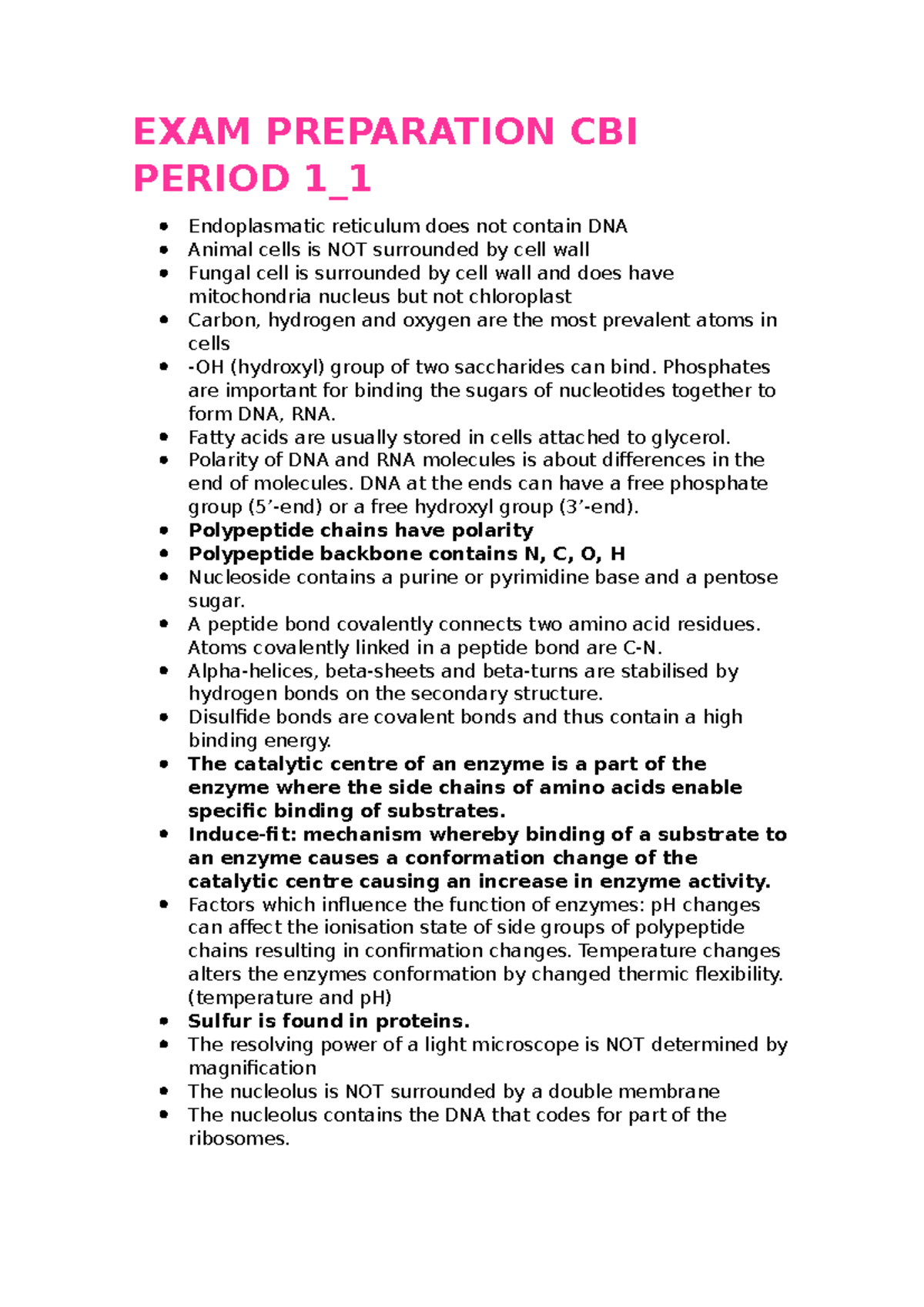 EXAM Preparation CBI Period 1 - EXAM PREPARATION CBI PERIOD 1 ...