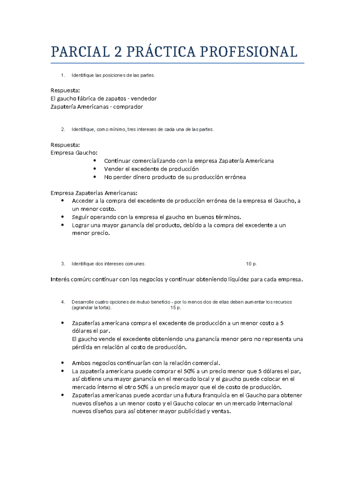 Parcial 2 Práctica Profesional - PARCIAL 2 PRÁCTICA PROFESIONAL 1 ...