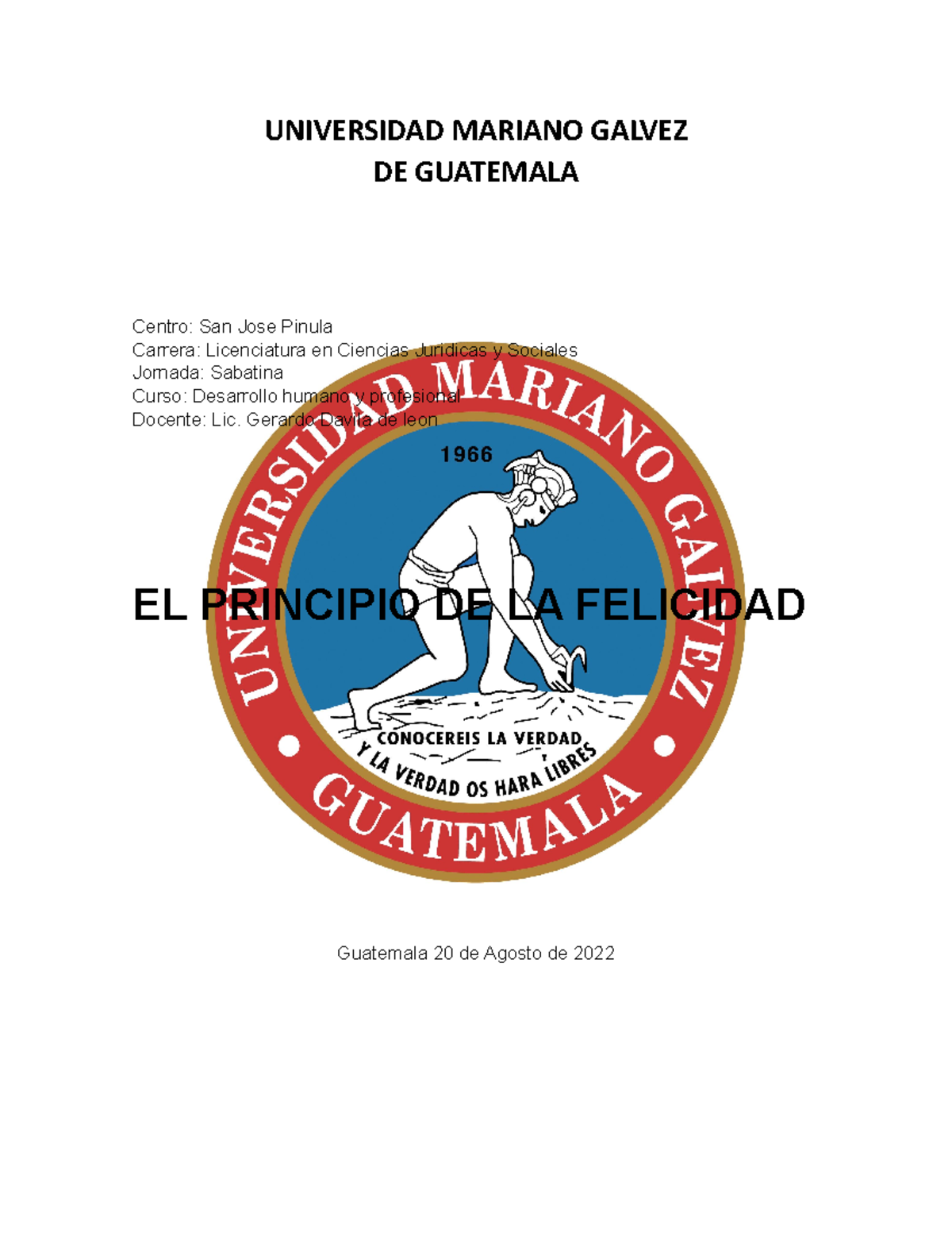 Universidad Mariano Galvez De Guatemala – FYNSR
