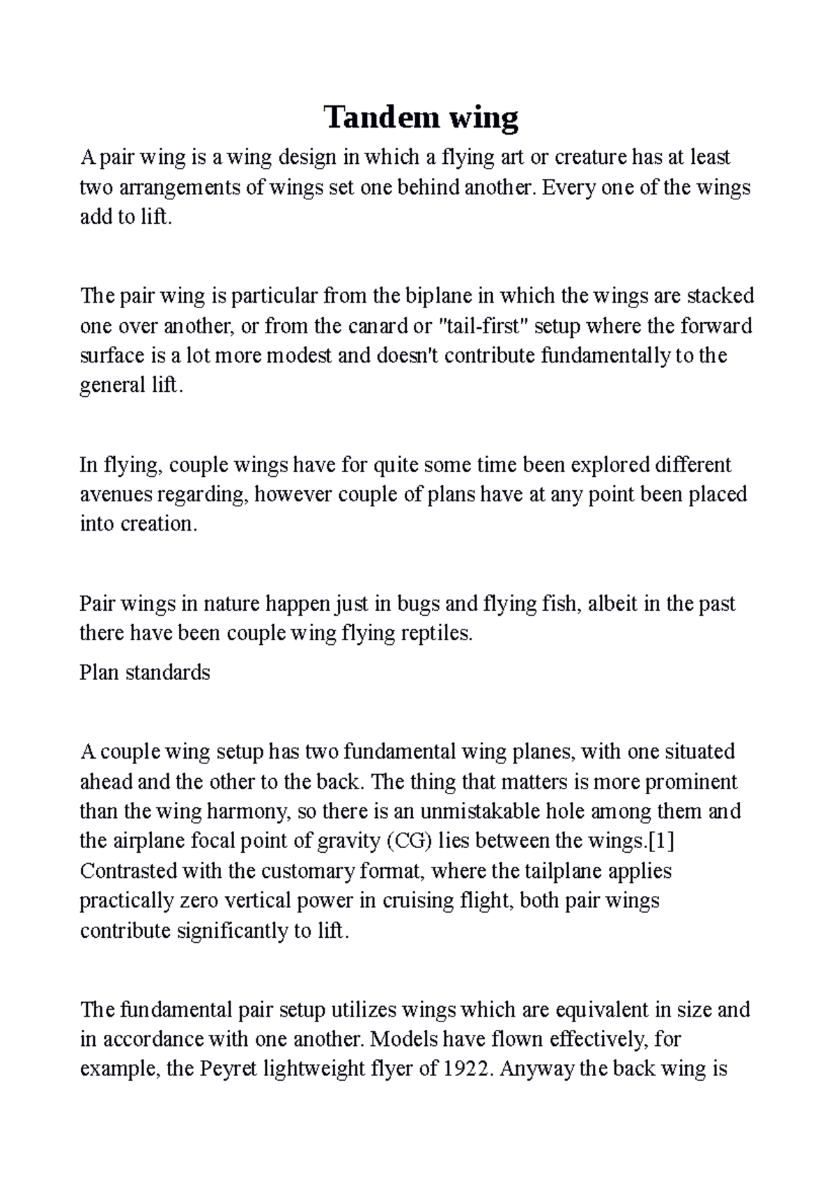 Tandem wing - Yazar - Tandem wing A pair wing is a wing design in which ...
