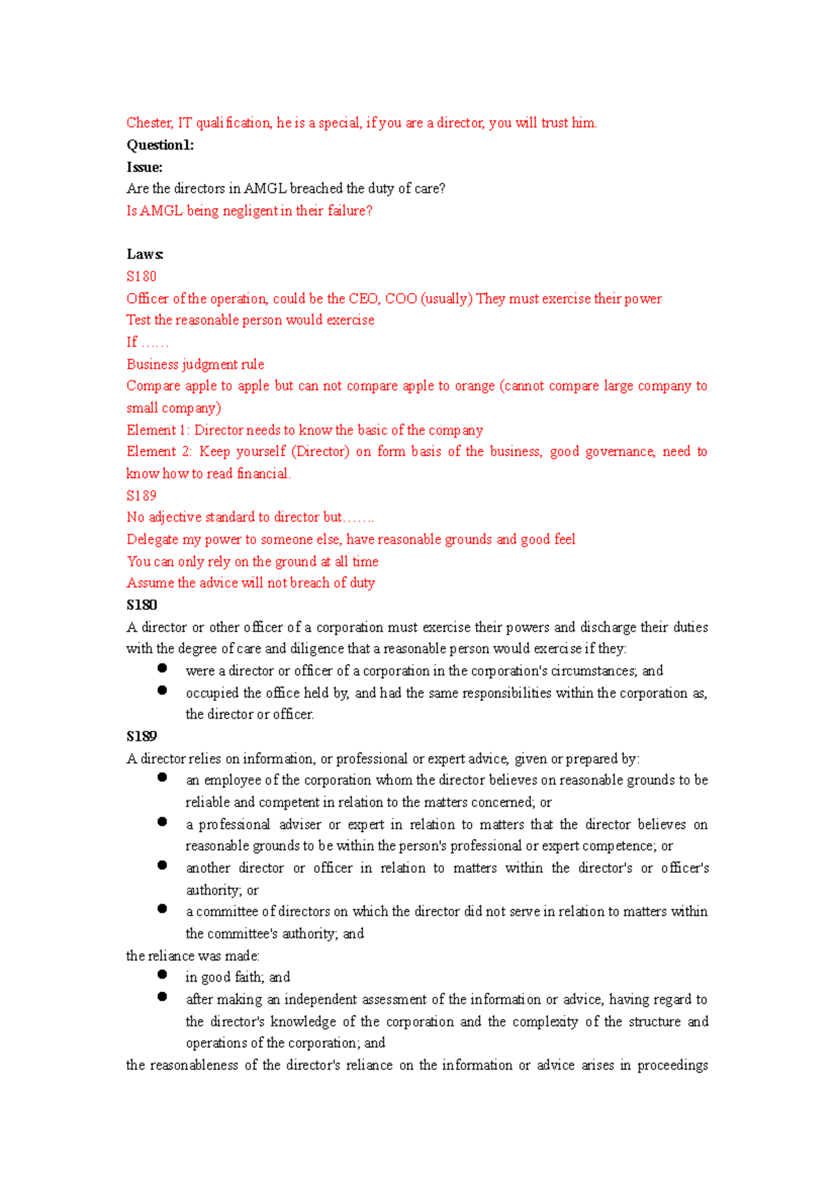 Tutorial 6 - 11111111111111111111111 - Chester, IT qualification, he is ...