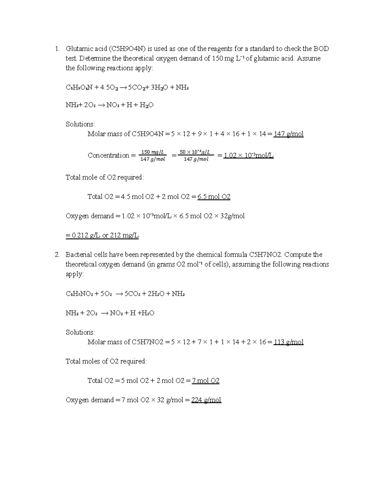 James B. Frias BSEE - 3A - assignment - Glutamic acid (C5H9O4N) is used ...