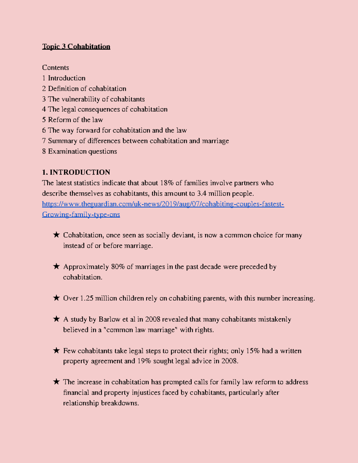 Cohabitation - theguardian/uk-news/2019/aug/07/cohabiting-couples ...