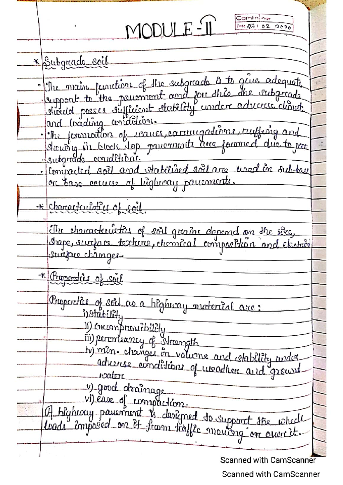 Transportation Engineering Module-2 - Civil Ingineering - Studocu