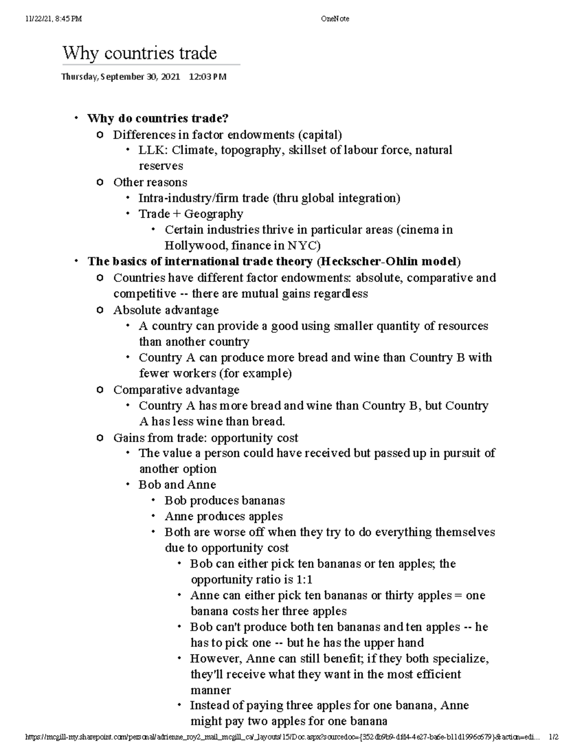 Lecture 7 notes - 11/22/21, 8:45 PM OneNote - Studocu