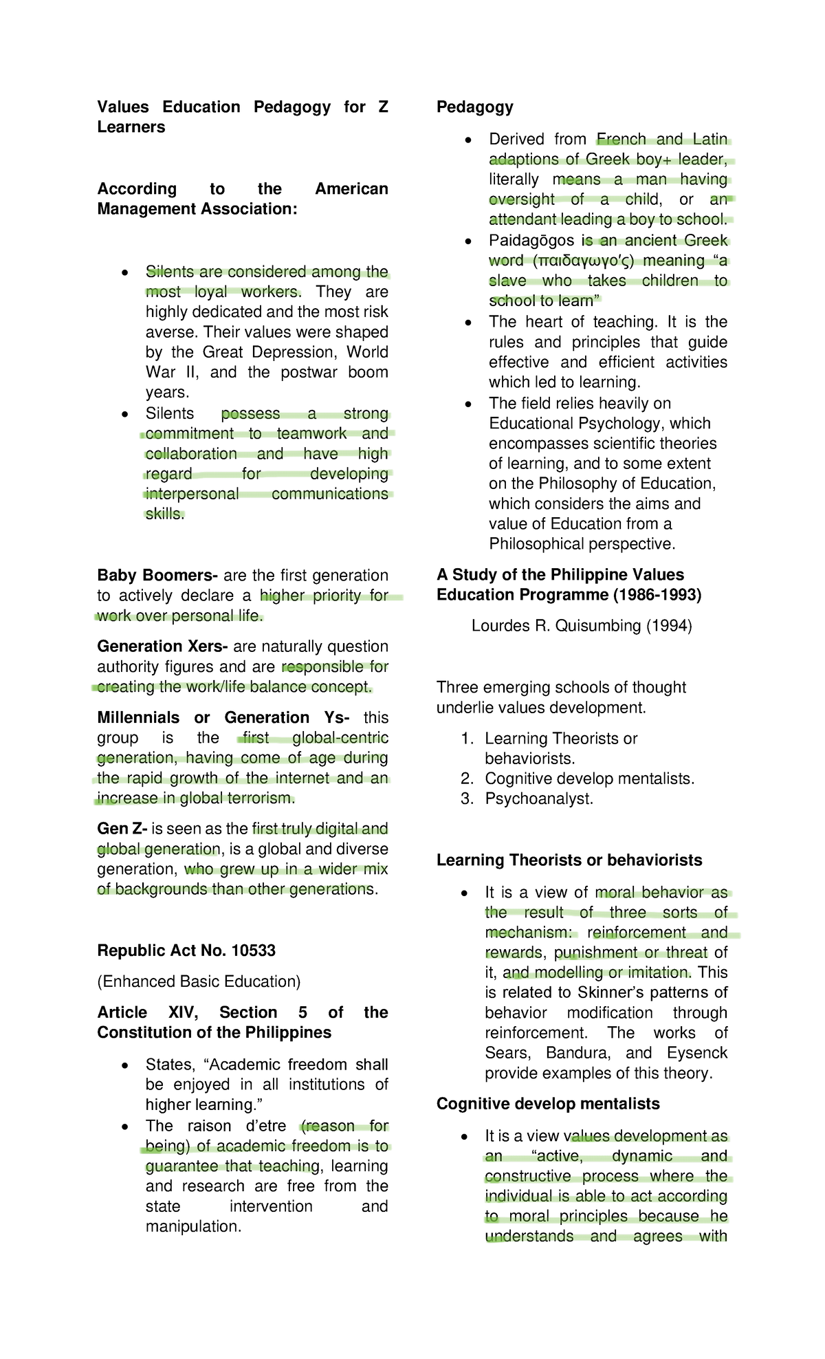 Reviewer-22 - Values Education Pedagogy for Z Learners According to the ...