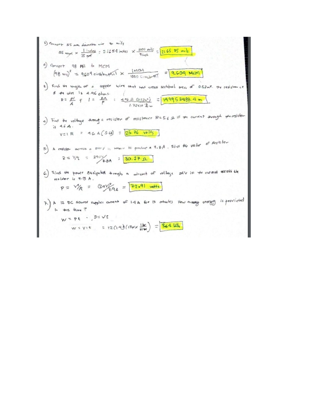 EEQZ - electrical unit conversion - engineering - Studocu