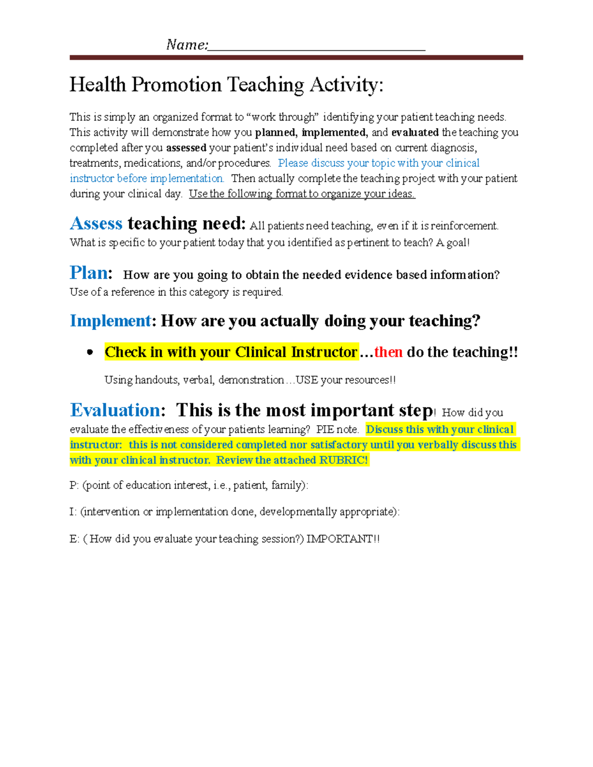 Teaching PLAN Rubric(2)(1) - Name ...
