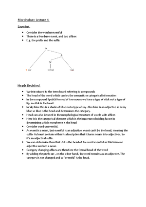 Lecture 6 - Types of morphology part 2 - Morphology lecture 6 ...