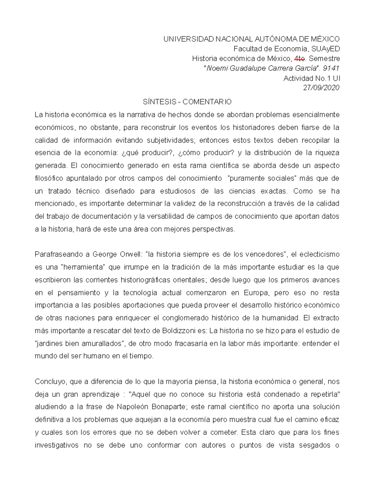 Historia económica - Warning: Popup annotation has a missing or invalid parent annotation. - Studocu