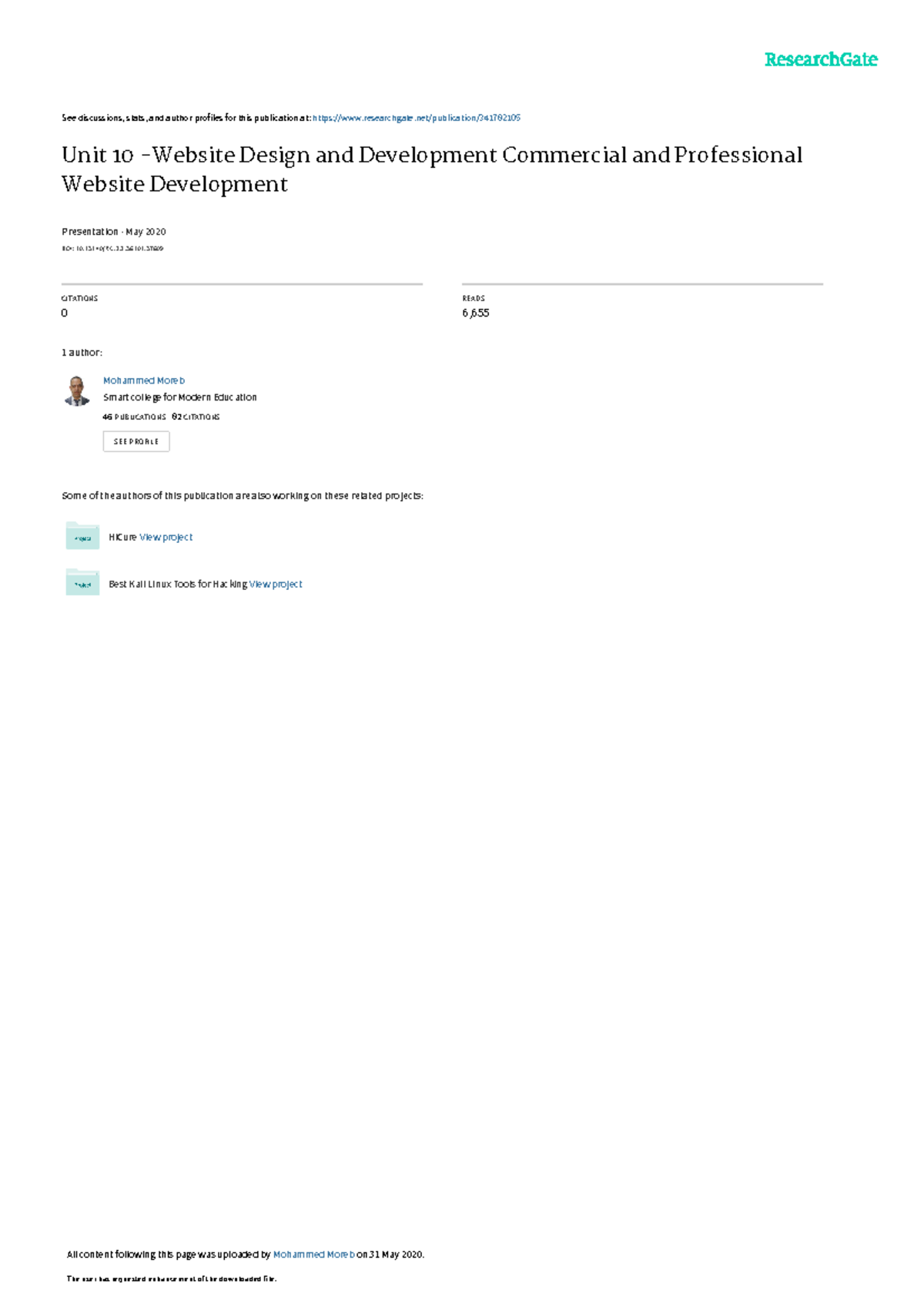2019 v4-Assigment Unit 10-Designinganddevelopmentwebsiteproject V ...