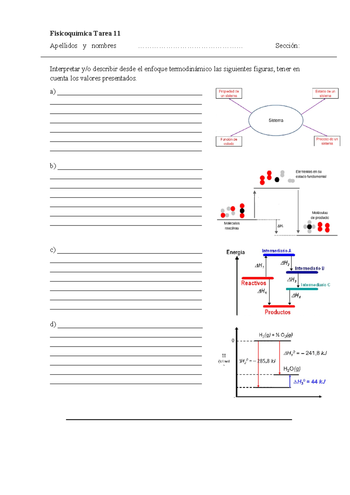 Tarea 11B - Fisicoquímica Tarea 11 Apellidos y nombres ...