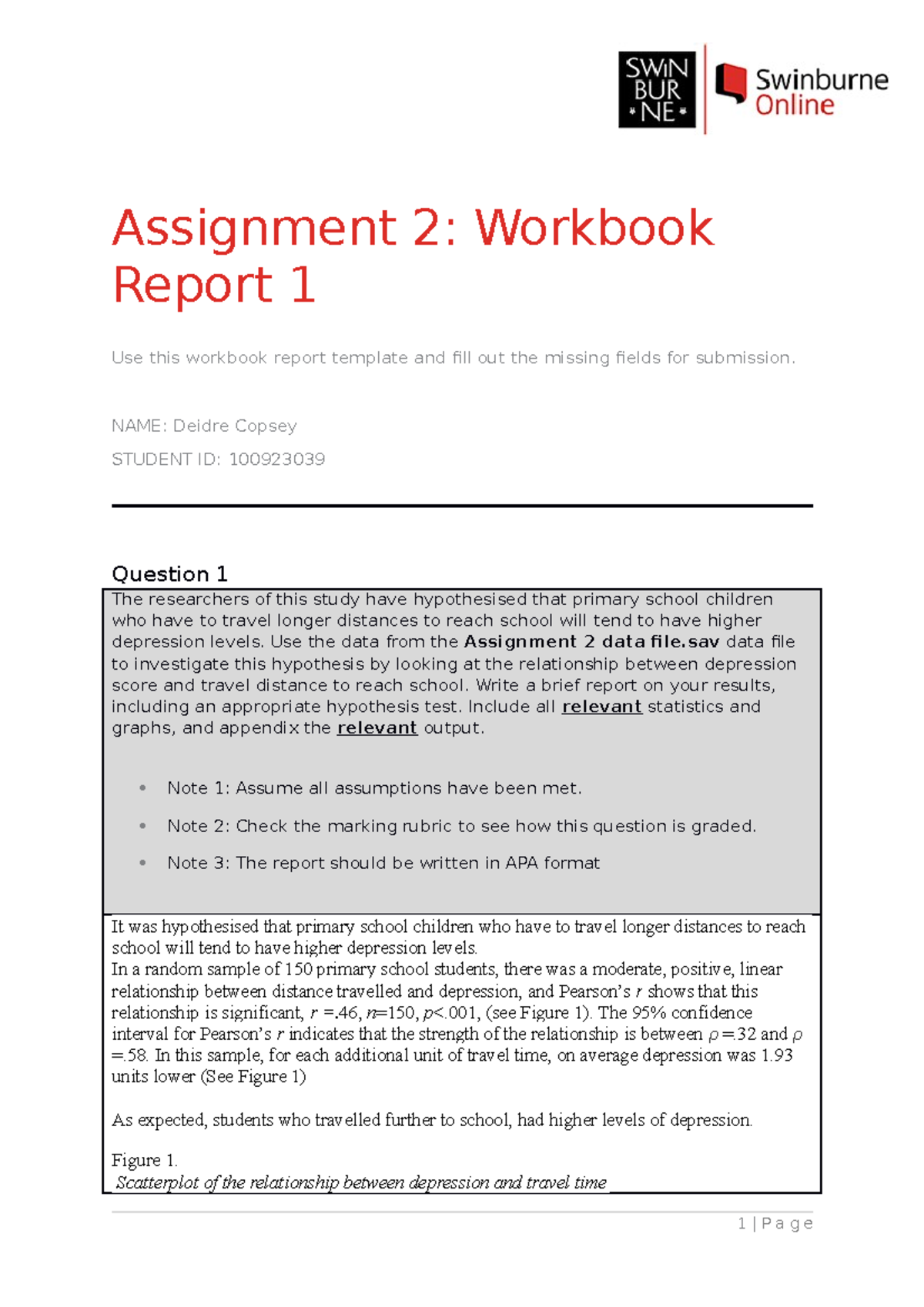 STA2000 6 Assignment 2 - A demonstrated understanding of regression and ...