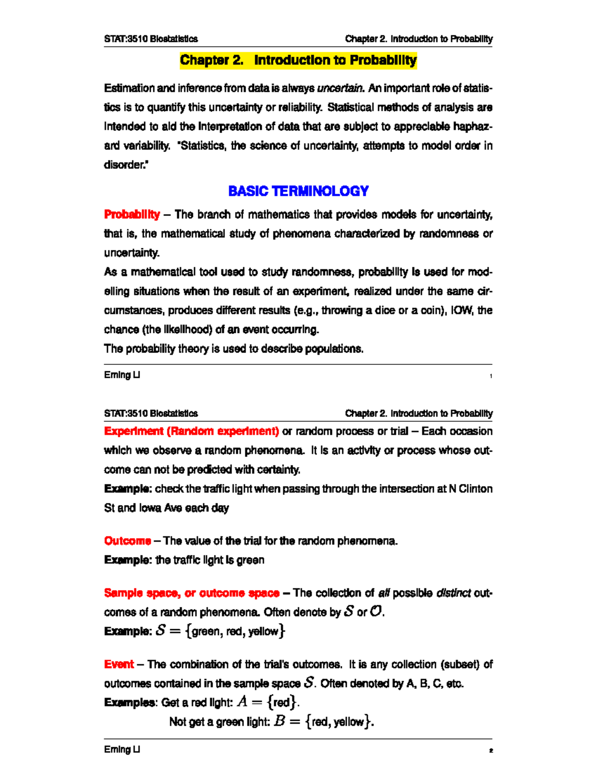 Notes Ch02 probability-2p - STAT35100AAA - Studocu