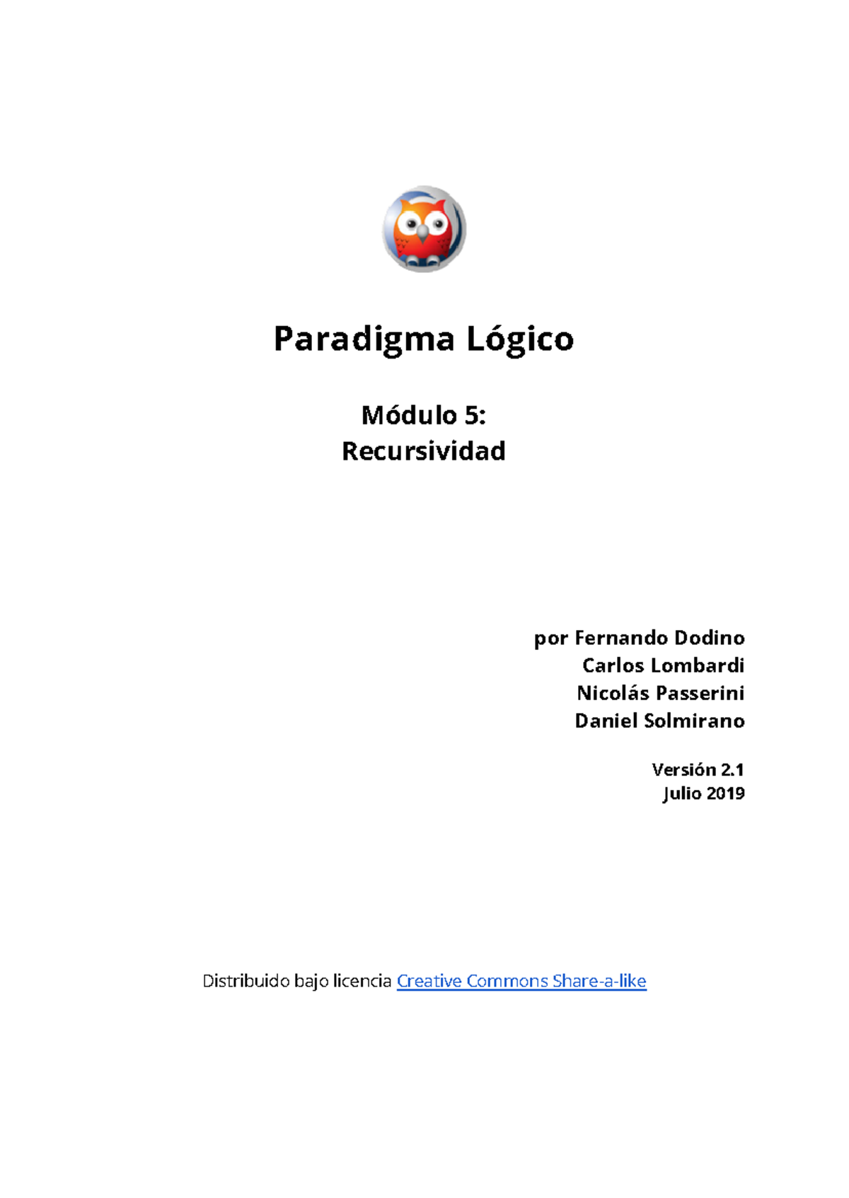 Lógico - Módulo 5 Recursividad - Paradigma Lógico Módulo 5 ...