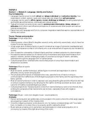 Module A Language Culture and Identity One Night the Moon - PAPER II ...