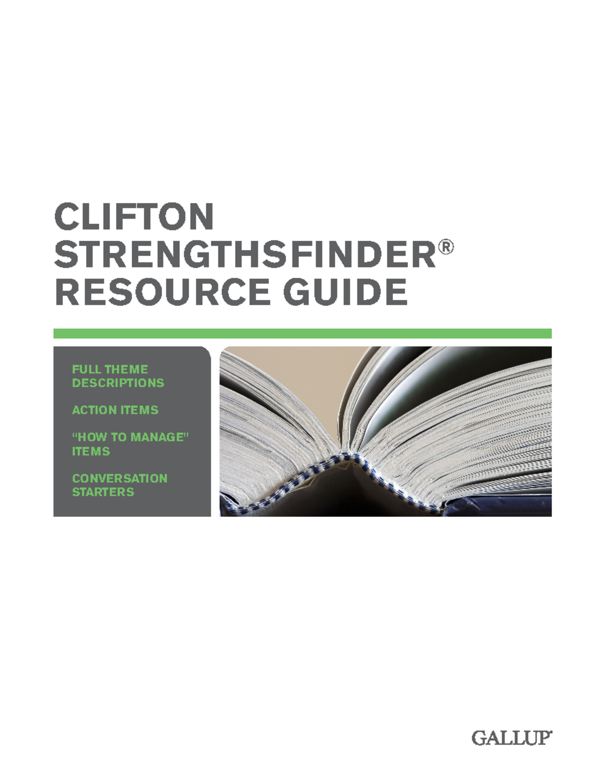 Clifton Strengths Finder Resource Guide - CLIFTON STRENGTHSFINDER ...